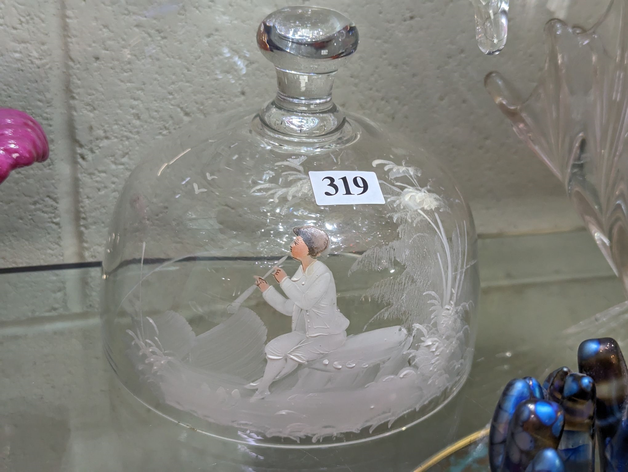 Mary Gregory | MARY GREGORY GLASS DOME LID | MutualArt