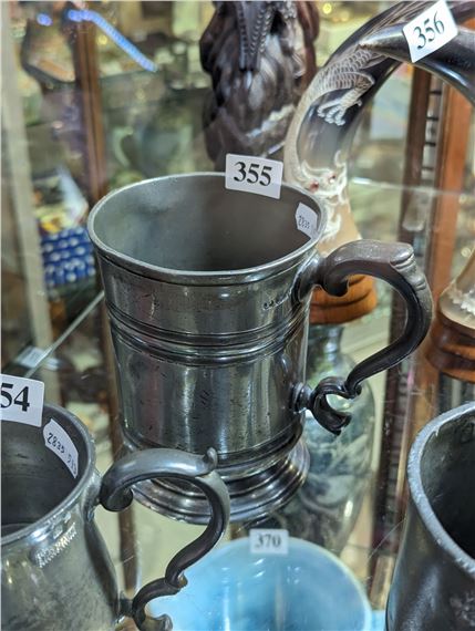 J. Wright | A FINE PEWTER TAVERN POT OF IMPERIAL PINT CAPACITY (1940 ...