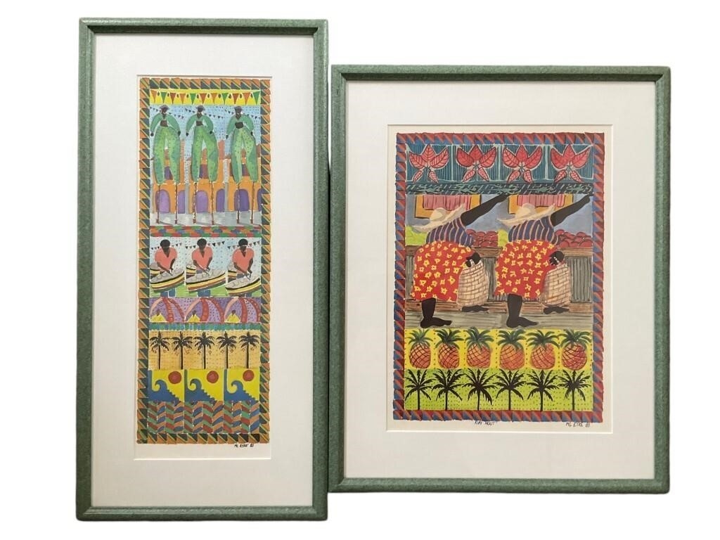 Lisa Etre | 2 Lisa Etre Lithographs (1983) | MutualArt