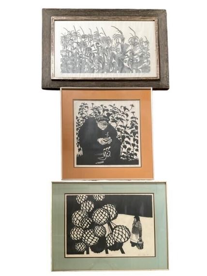 Bruce Carter | 3 Bruce Carter Woodblock Prints | MutualArt