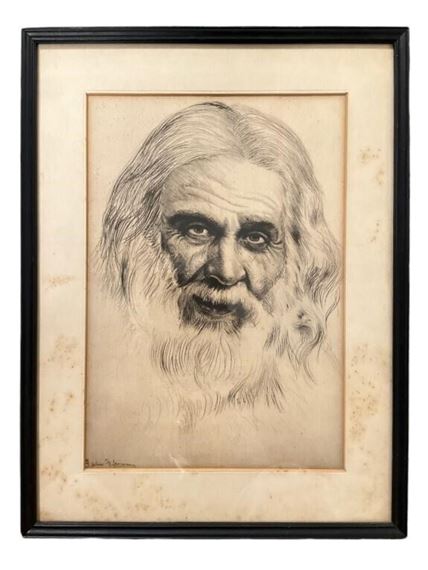 Elias M. Grossman | Portrait Sketch By Elias M Grossman | MutualArt