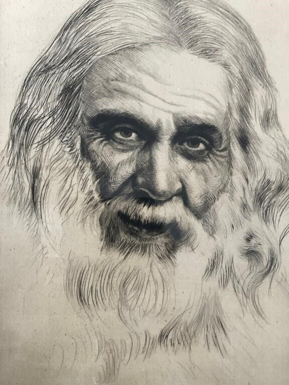 Elias M. Grossman | Portrait Sketch By Elias M Grossman | MutualArt