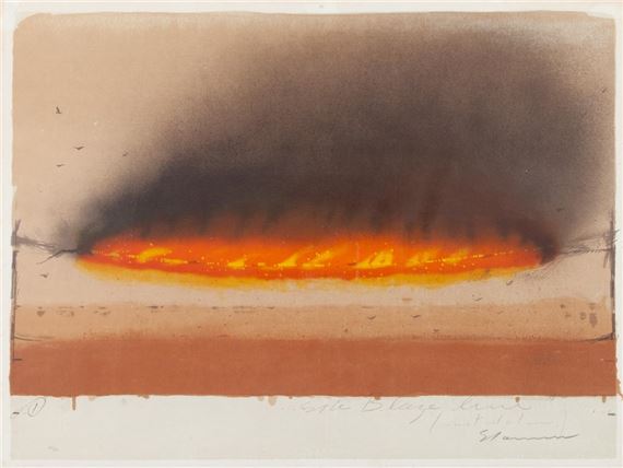 Tim Storrier | SITE, BLAZE LINE | MutualArt