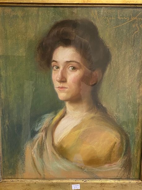 Marie-Louise Lustremant | Portrait of her sister Marcelle Cans Enhanced ...