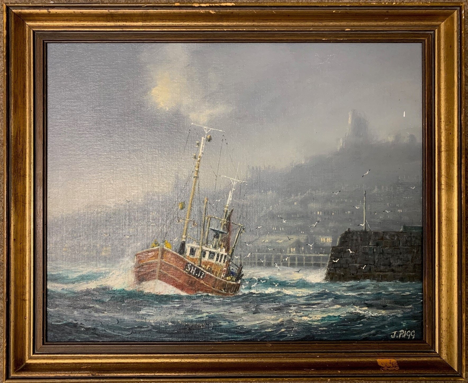 Jack Rigg | Fishing Trawler leaving Harbour | MutualArt