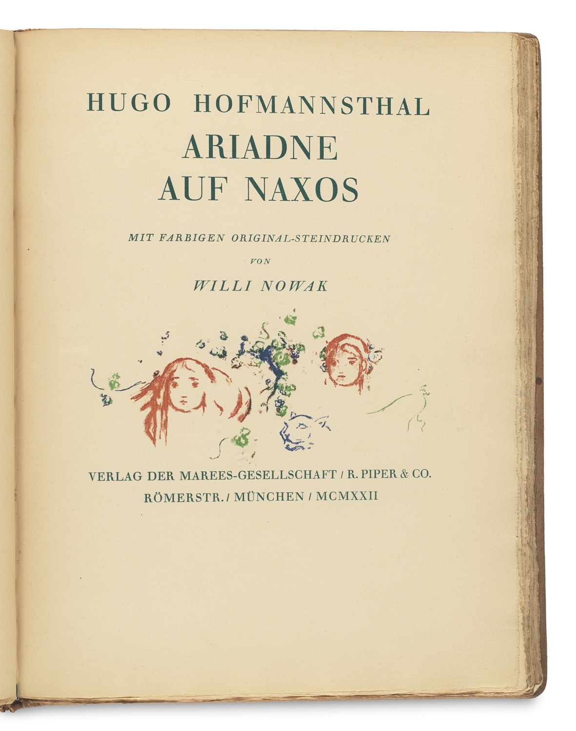 Hugo von Hofmannsthal | Ariadne auf Naxos (1922) | MutualArt