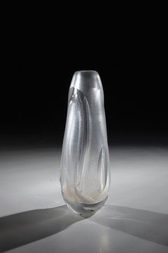 Hanns Model | Vase Hanns Model, 1970 Colourless glass, cut, fine matt ...