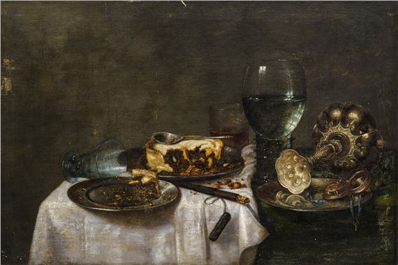 Willem Claesz. Heda | Ein Frühstück mit einer Brombeerpastete (1887 ...