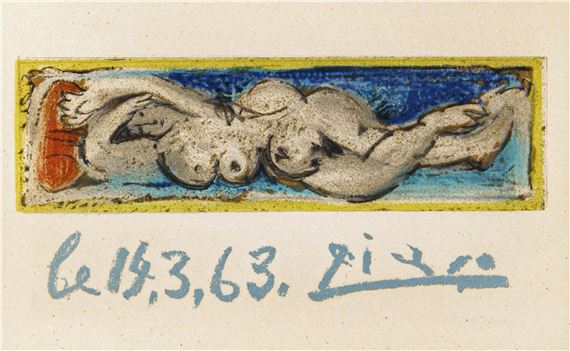 Pablo Picasso | Femme Nue Couchée (1963) | MutualArt