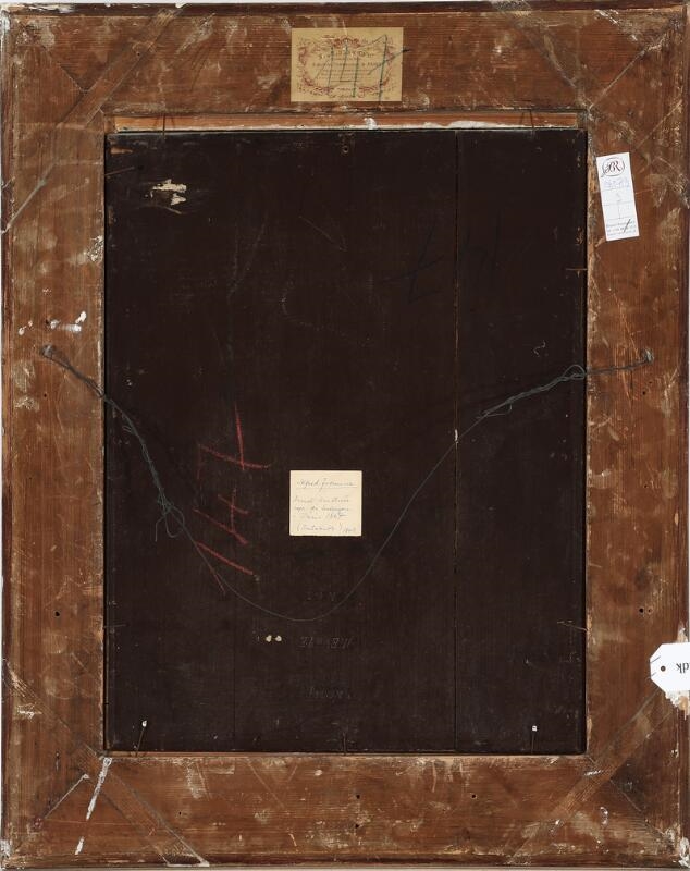 Alfred Louis Vigny Jacomin | An interior with an old man lecturing two ...