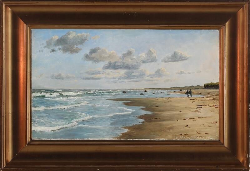Christian Blache | Coastal scenery from Hirtshals (1912) | MutualArt