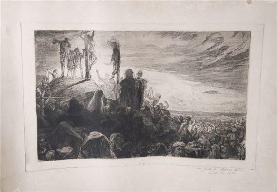 Marcel Roux | Golgotha Grande eau-forte | MutualArt