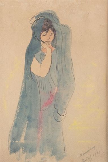 Lucien Mainssieux | Jeune orientale (1921) | MutualArt