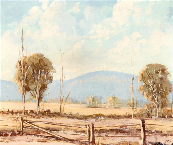 John Barry Haslam | Mudgee Landscape (1980 | MutualArt