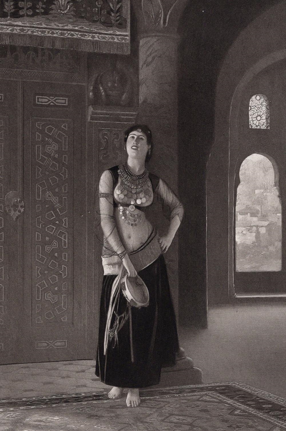 Jean-Léon Gérôme | Jean-Leon Gerome 1800s Antique Print Woman with ...