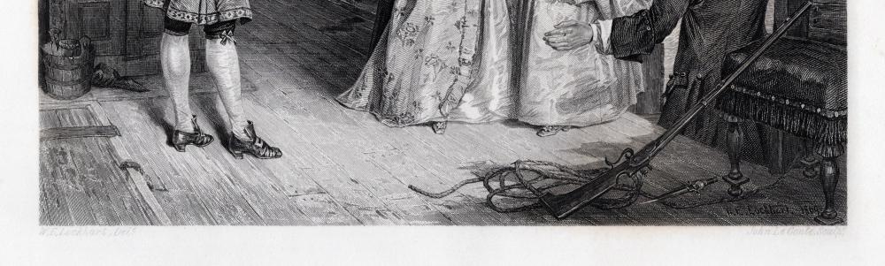 William Ewart Lockhart | William LOCKHART 1800s Engraving Minna defends ...