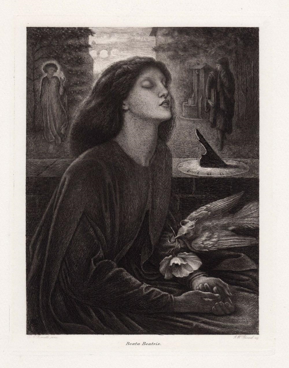 Dante Gabriel Rossetti | THE BOWER GARDEN (1859) | MutualArt