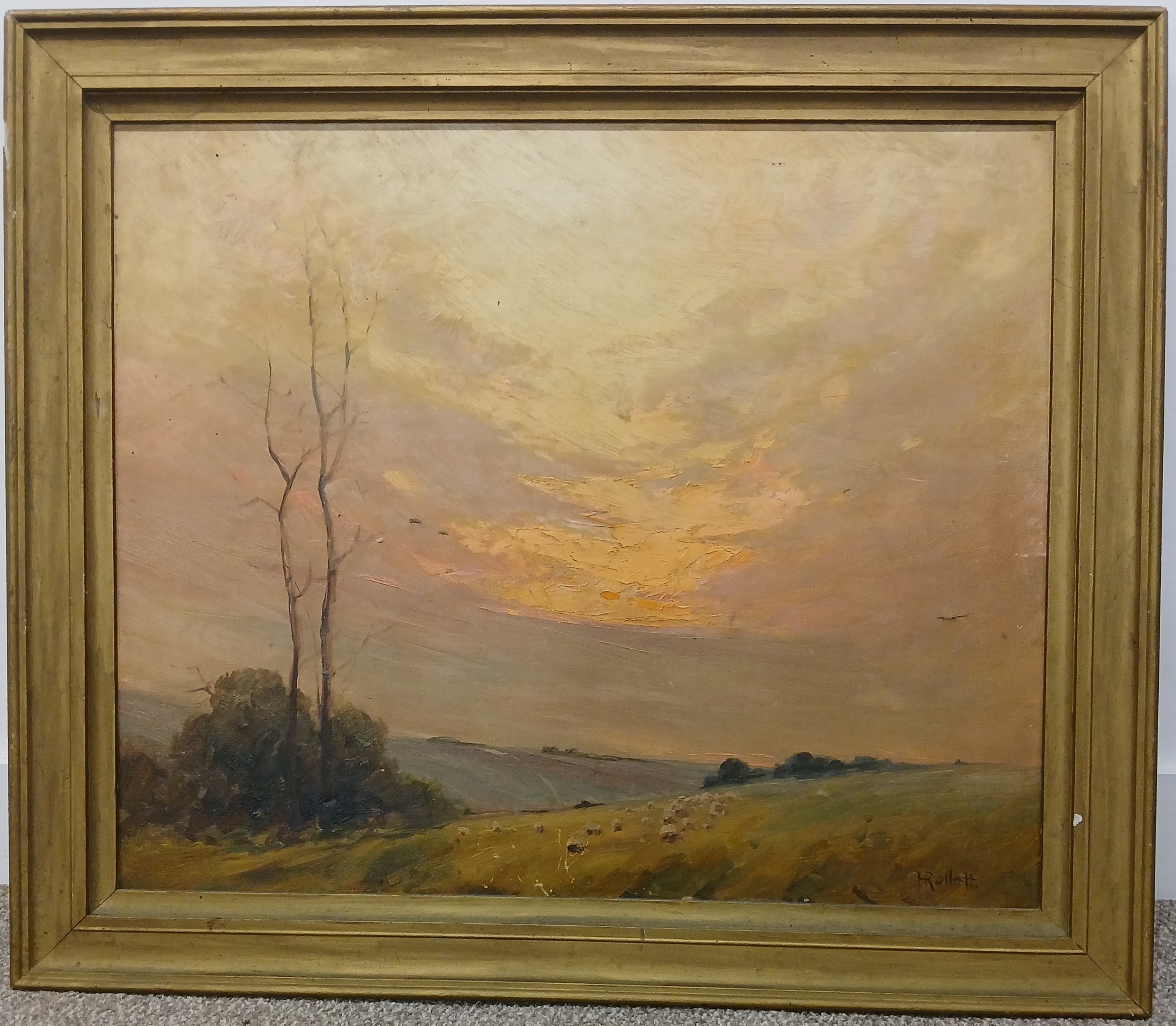 Herbert Rollett | Herbert Rollett (1872-1932) oil on canvas depicting ...