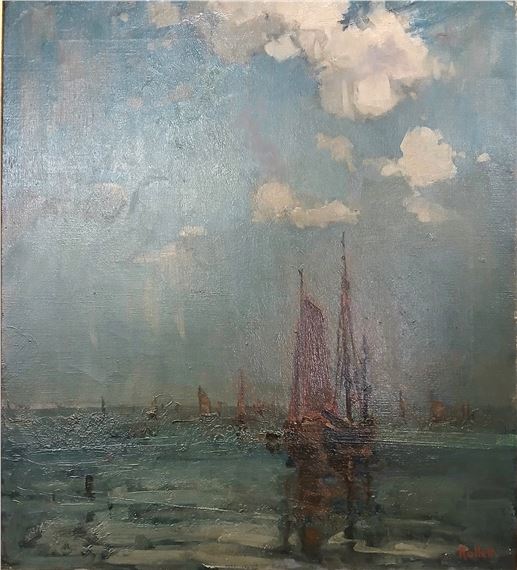 Herbert Rollett | Herbert Rollett (1872-1932) oil on canvas depicting ...