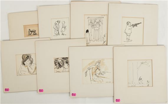 Aaron Sopher | Eight Unframed Sketches | MutualArt