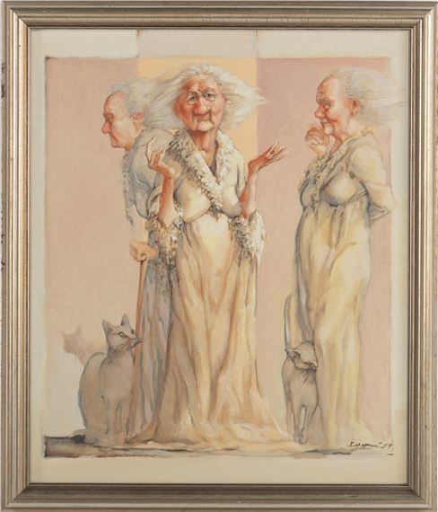 Carol Dupre | Surrealist Portrait of an Old Woman | MutualArt