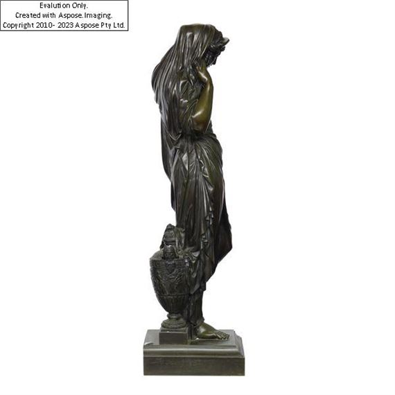 Eugène Louis Lequesne | A FRENCH PATINATED BRONZE OF A GODDESS ...