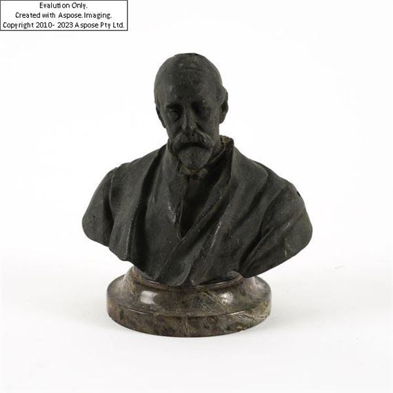 Alfred Gilbert | A PATINATED BRONZE BUST OF GEORGE FREDERICK WATTS ...