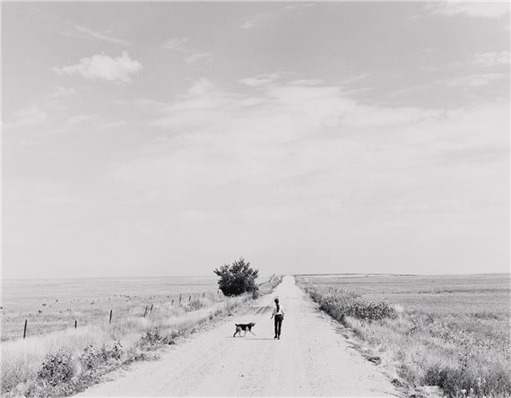 Robert Adams | Walking, South of Grover, Colorado (1973) | MutualArt