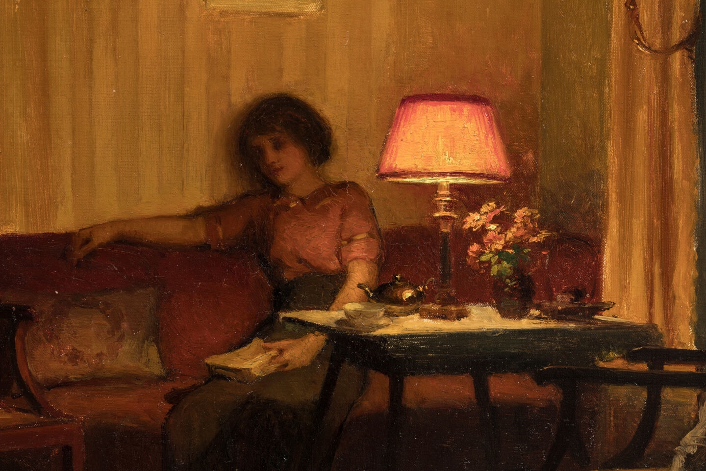 Marcel Rieder | Marcel RIEDER (1862-1942). Le Salon jaune. Huile sur ...