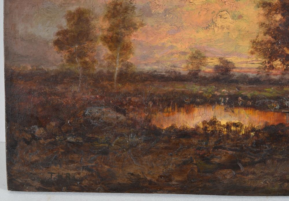 Barbizon School, 19th Century | 19th century Barbizon sunset landscape ...