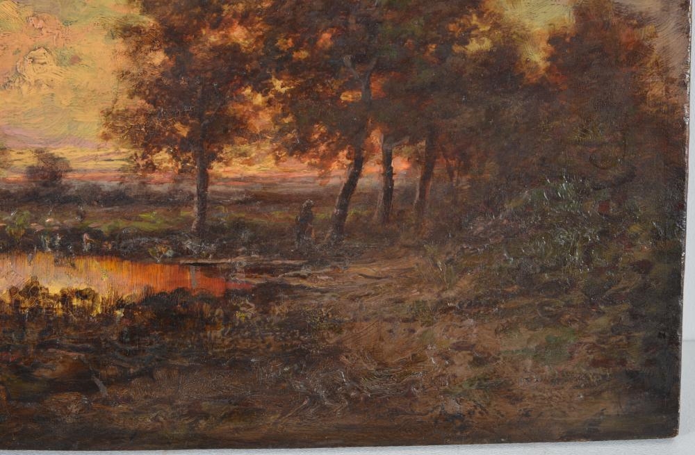 Barbizon School, 19th Century | 19th century Barbizon sunset landscape ...