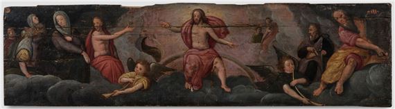 Flemish School, 18th Century | ECOLE FLAMANDE vers 1630 La Sainte Trinité et autres saints ...