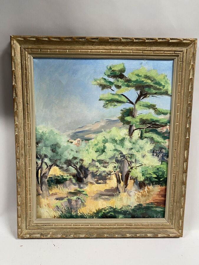 Alice Kohn | Alice KOHN, Paysage du Sud, Huile sur toile Signée en bas ...