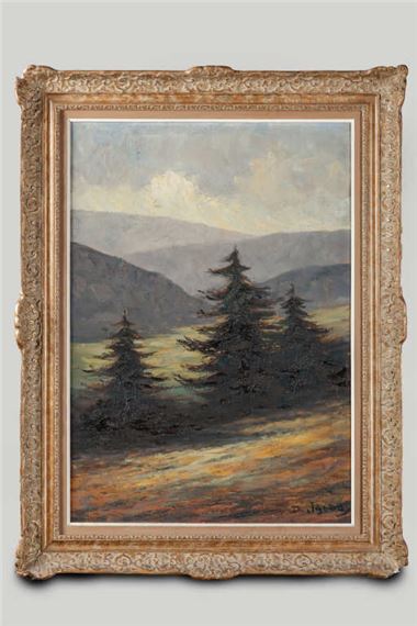 Dieudonné Jacobs | Dieudonné JACOBS (1887-1967) Les arbres noirs dans ...
