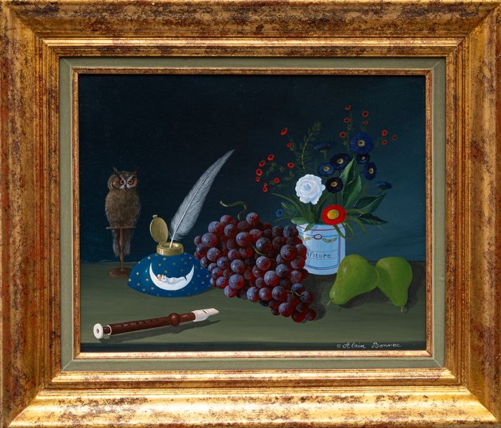 Alain Bonnec | Nature morte au raisin | MutualArt