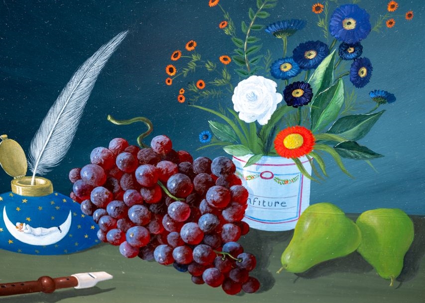 Alain Bonnec | Nature morte au raisin | MutualArt