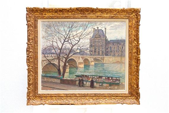 Gabriel Rousseau | View of the Louvre from the Quays (1943) | MutualArt