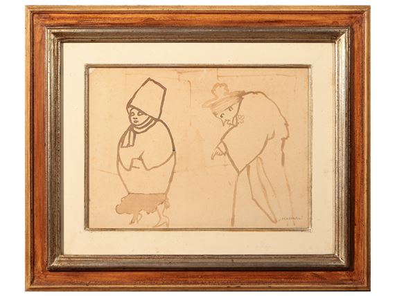 Mino Maccari | La Signora e il Cardinale (2024) | MutualArt