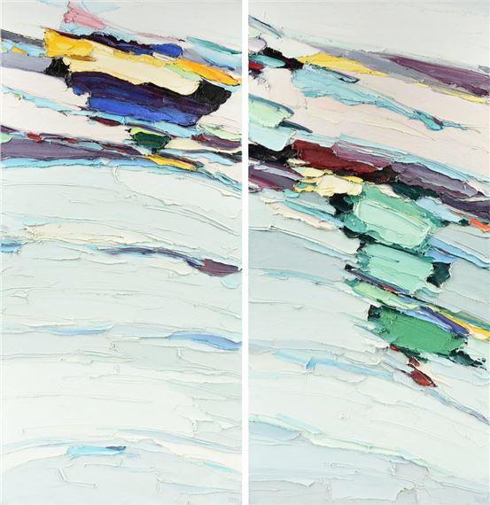 Jim Rabby | Abstract with Thick Impasto, (Late 20th Century) | MutualArt