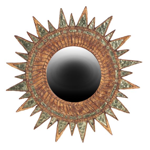 Line Vautrin | Green glass and resin artist made mirror in the manner ...