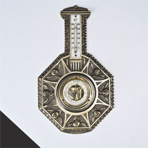 Georges-Marius Boretti | Wrought and hammered iron barometer | MutualArt