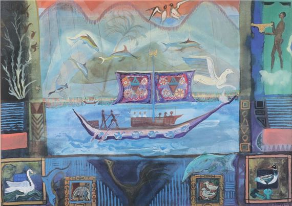 Michael Chase | Thera Dream with Flying Fish (93) | MutualArt