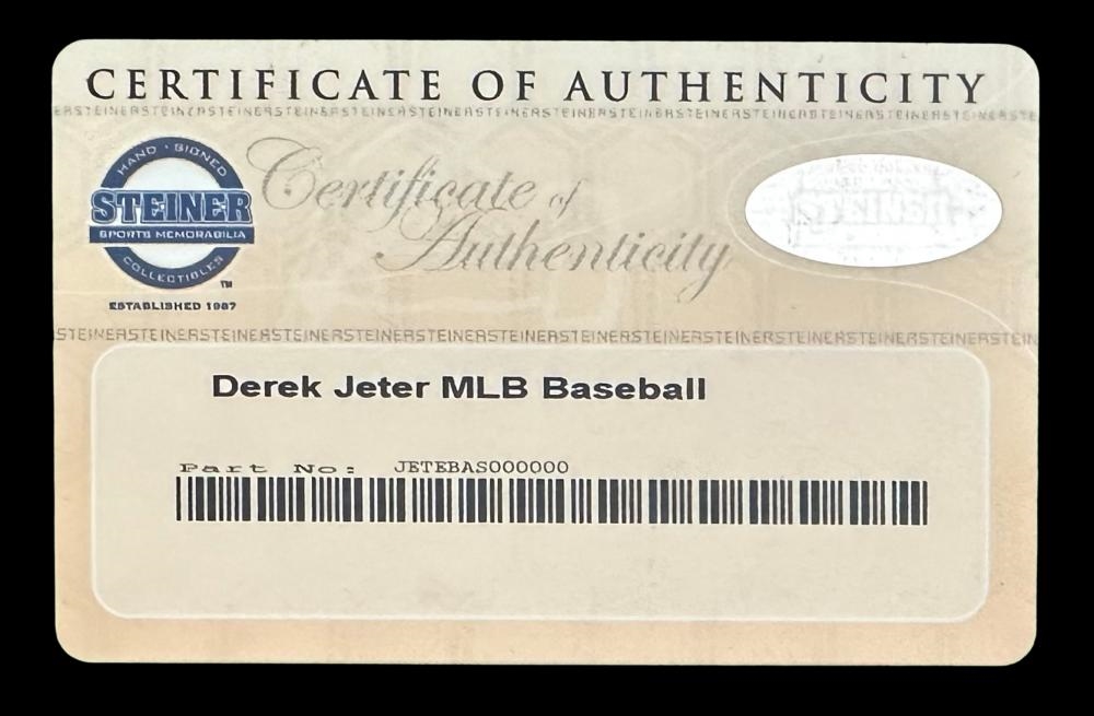 Rawlings | Derek Jeter New York Yankees Signed Baseball | MutualArt