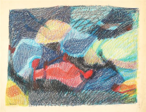 Paul Ackermann | Paul ACKERMAN (1908-1981). Composition. Pastel signed ...