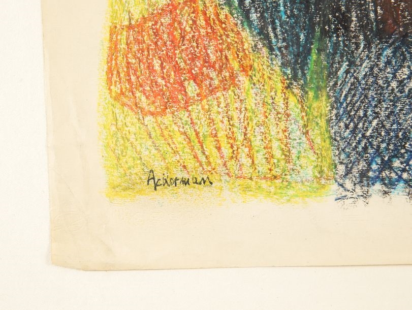 Paul Ackermann | Paul ACKERMAN (1908-1981). Composition. Pastel signed ...