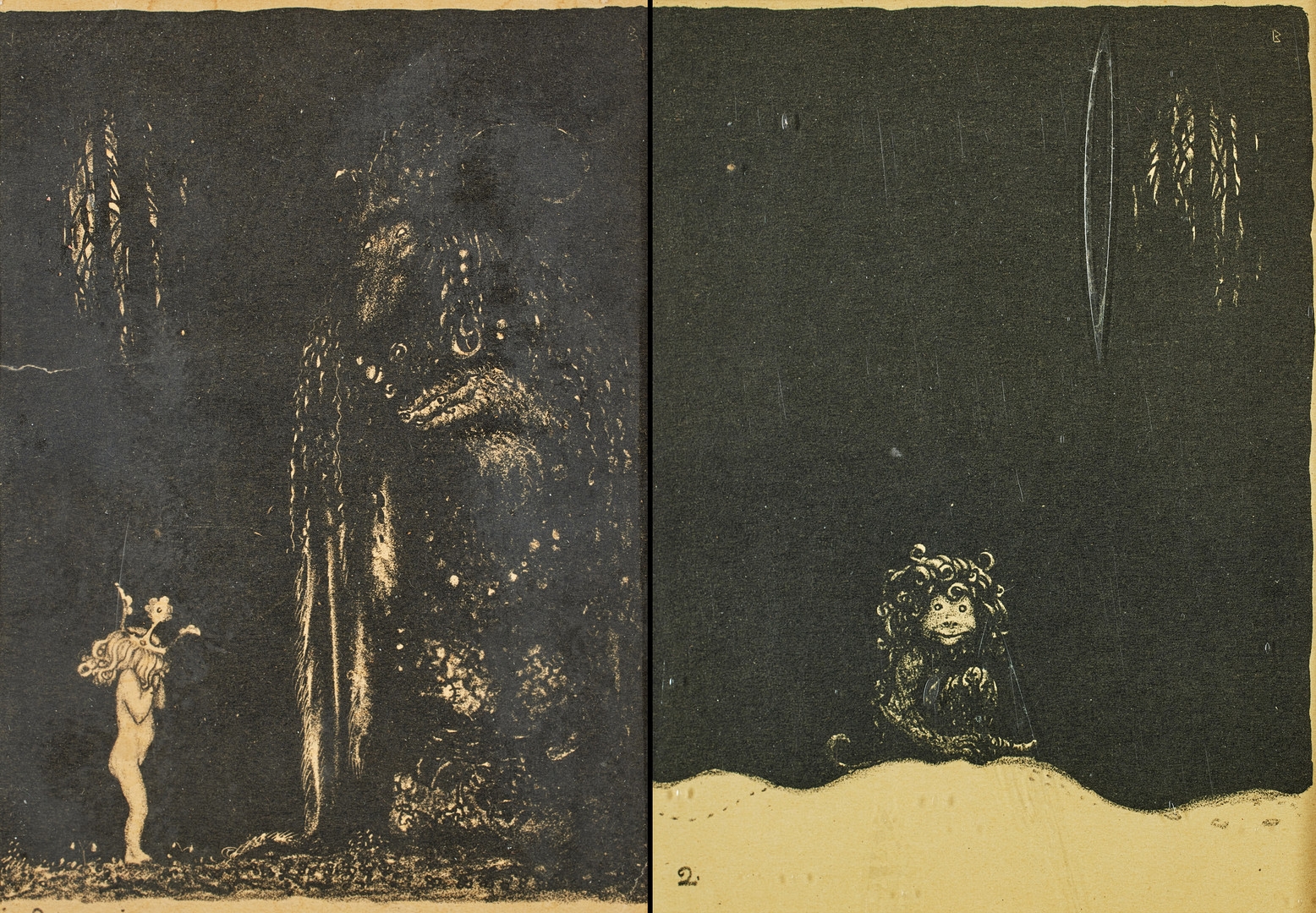 John Bauer | Trolls amongst the stones (1910) | MutualArt