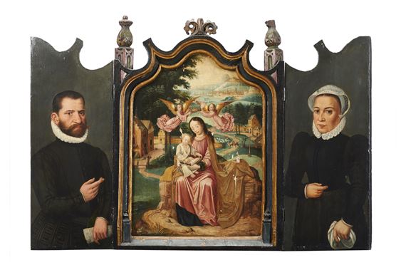 Flemish School, 16th Century | Flemish masters from the 16th century Triptych altarpiece with ...