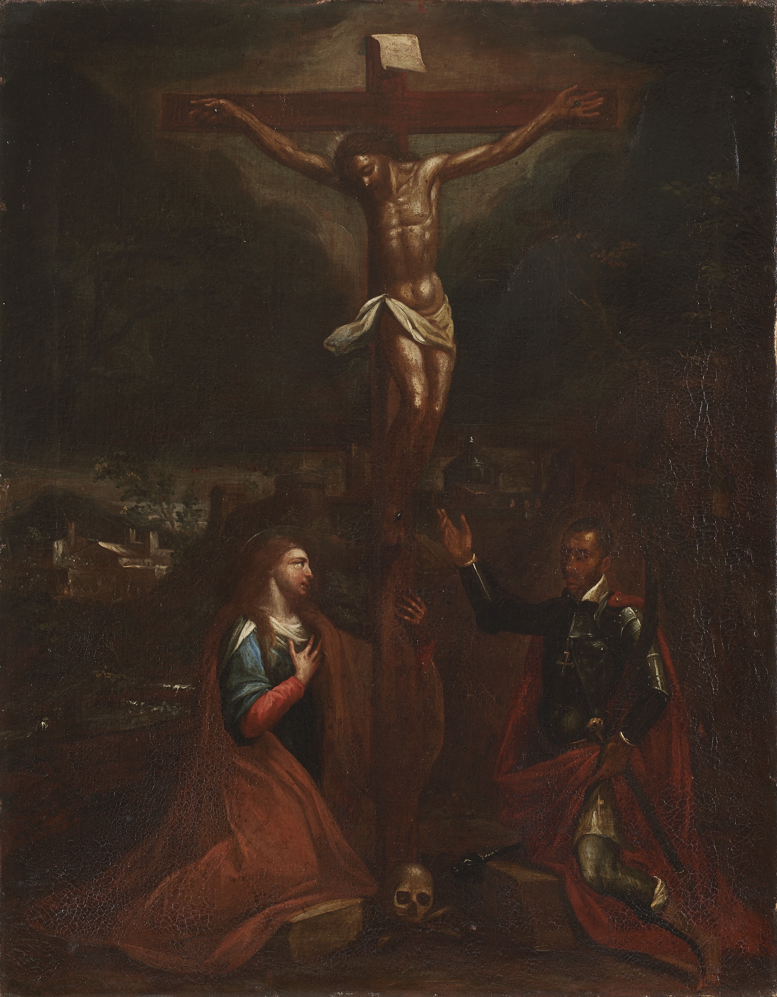 Lombard School, 17th Century | Crucifixion with saints (17th Century ...