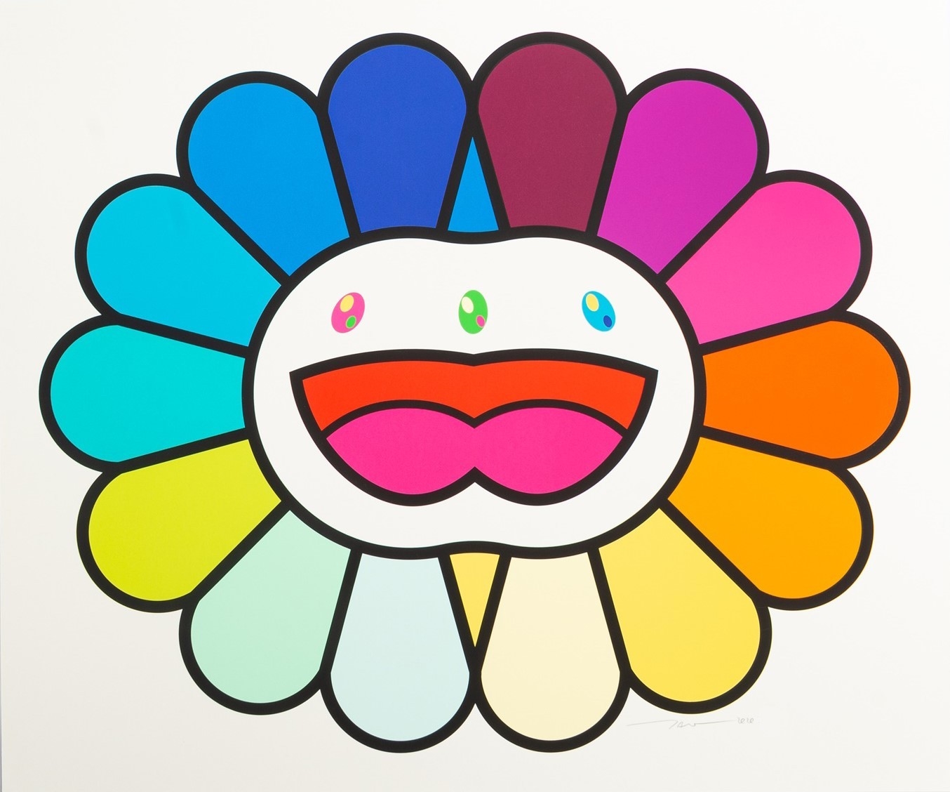 Takashi Murakami | Superflat Jellyfish Eyes 1 (2003) | MutualArt