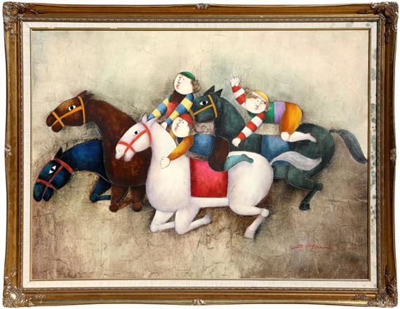 Joyce Roybal | FIGURES RIDING HORSES | MutualArt
